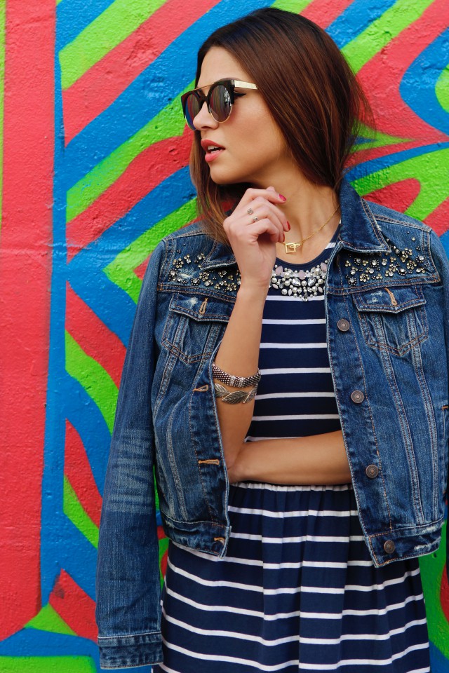 Valencia day 2: Casual Chic in Stripes — Negin Mirsalehi